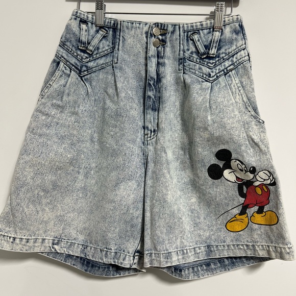 Vintage | Shorts | Disney Womens Vintage Denim Shorts With Mickey Mouse ...
